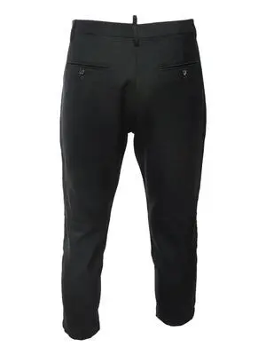 Dsquared2 Quilted Zip-detail Trousers - Black