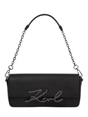 Karl Lagerfeld K/signature Chain Shoulder Bag - Black