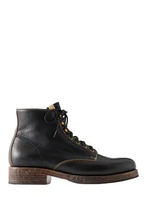 Visvim Virgil Folk Leather Boots - Black