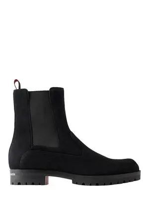 CHRISTIAN LOUBOUTIN Christian Louboutin Carvenos Suede Chelsea Boots