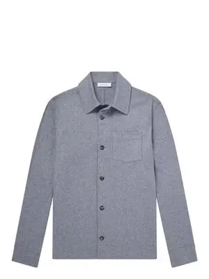 Gabriela Hearst Drew Wool And Cashmere-blend Shirt - Gray