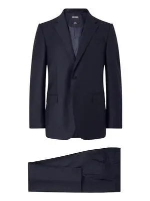 Zegna Merino Wool-twill Suit - Blue