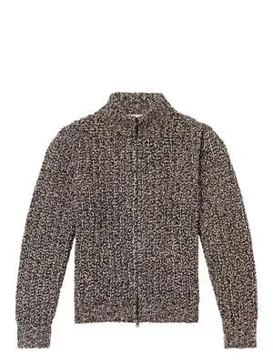 Altea Wool-blend Zip-up Cardigan - Neutrals