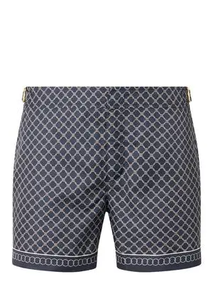 Orlebar Brown Setter Tessoro Straight-leg Mid-length Printed Swim Shorts - Blue