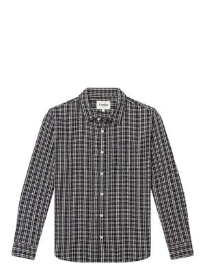CORRIDOR Corridor - Reverse Checked Cotton-Tweed Shirt - Men - Blue - S