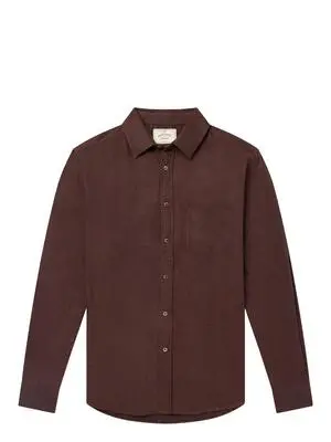 Portuguese Flannel Teca Brushed Cotton-twill Shirt - Brown