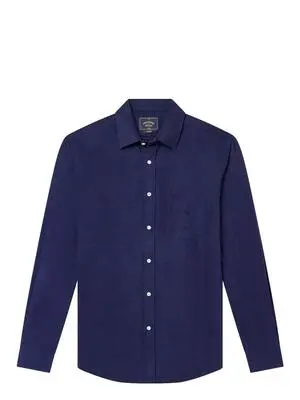 Portuguese Flannel Teca Brushed Cotton-twill Shirt - Blue