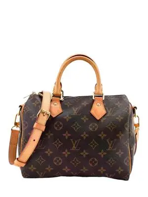 LOUIS VUITTON Monogram Canvas Speedy Bandouliere Satchel - Brown