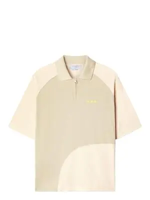 Off-White Off Off Golf Polo Shirtin - Beige/white