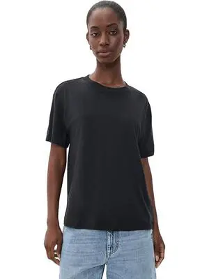 REFORMATION Liam Oversized Tee - Black