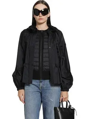 Moncler Imaginaire Canvas Short Parka Black