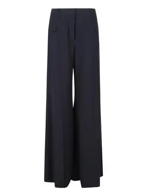 Vivetta Wide-leg Trousers With Slits In Crepe - Wu