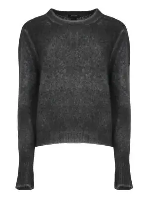 Avant Toi Avant Toi Brushed Long-Sleeve Knitted Sweater Black