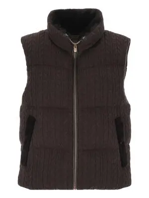 Agnona High-neck Vest - Black