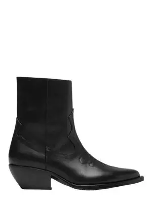 Amiri Embroidered Leather Boots - Black