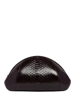 Alaïa Alaïa Embossed Clutch Bag Black