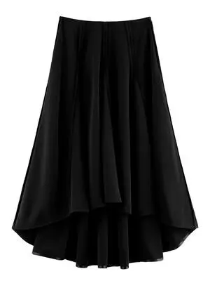 Arakii High Waist Panel Maxi Skirt - Black
