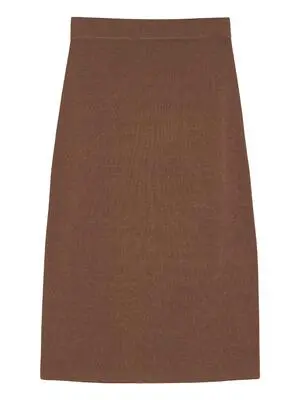 BY MALENE BIRGER Selva Midi Skirt - Brown
