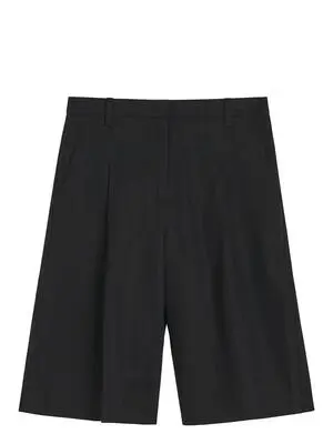 BY MALENE BIRGER Ellie Linen-blend Shorts - Black