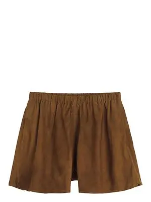 BY MALENE BIRGER Marie Suede Shorts - Brown