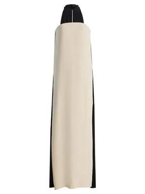 Valentino Garavani Two-tone Silk-cady Gown - Ivory