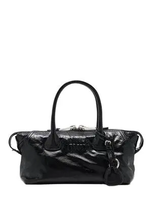 Miu Miu Leather Top Handle Bag - Black