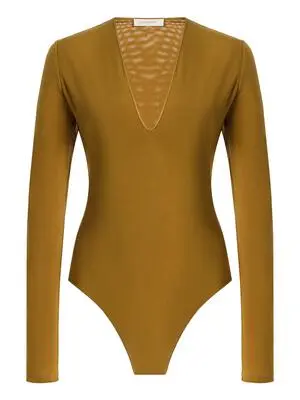 Zimmermann Jersey Bodysuit - Green