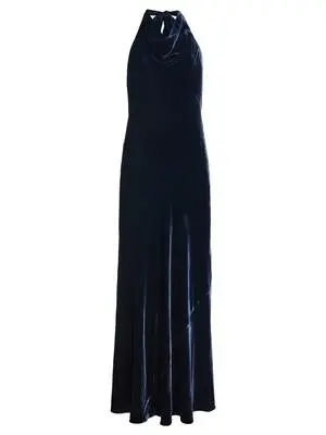 Cara Cara Genesis Silk-blend Velvet Gown - Navy