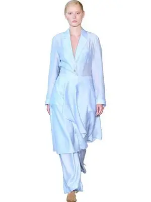 THE GARMENT Eleanor Wool-blend Pants - Light Blue