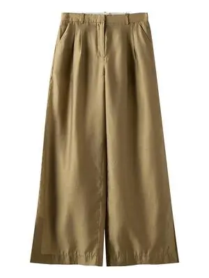 THE GARMENT Eleanor Wool-blend Pants - Olive