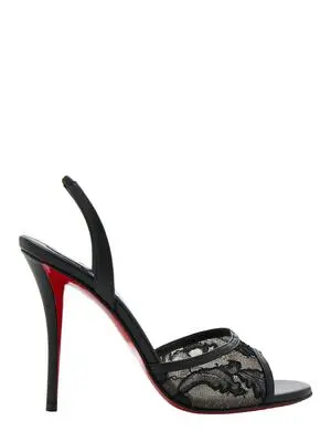 CHRISTIAN LOUBOUTIN Miss Z 100mm Slingback Sandals - Black
