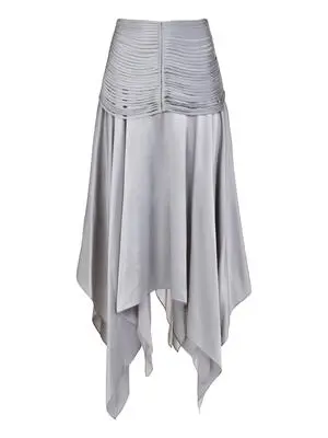 FRANCESCA MIRANDA Erden Silk Skirt - Silver