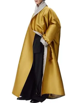 DI STAVNITSER Muse Oversized Reversible Coat - Gold