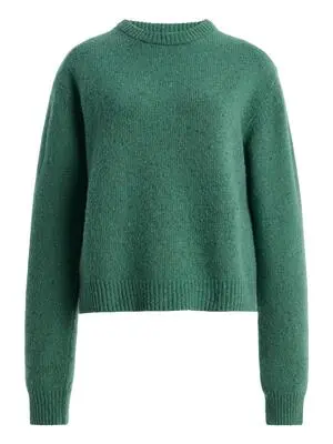 RÓHE Fitted Wool-blend Mouliné Sweater - Green