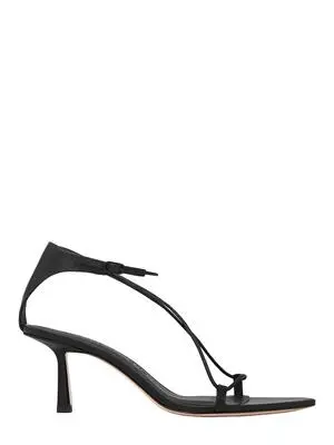 Studio Amelia Viti Leather Sandals - Black