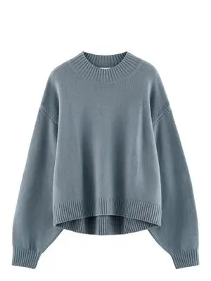 Arakii Knitted Wool Sweater - Grey