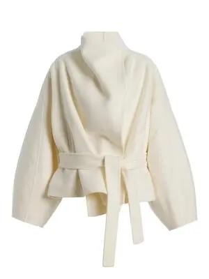 THE FRANKIE SHOP Onelle Reversible Wool-blend Coat - Ivory