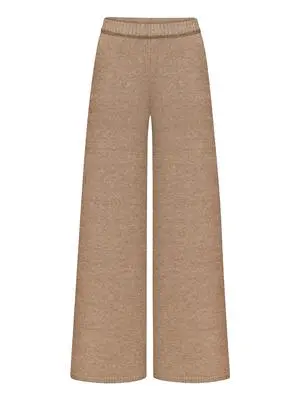 DI STAVNITSER Lora Cashmere-wool Pants - Neutral