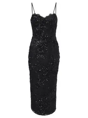Rebecca Vallance Beau Sequined Cocktail Dress - Black