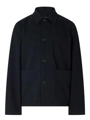SECOND / LAYER Dubb's Cotton-twill Overshirt - Black