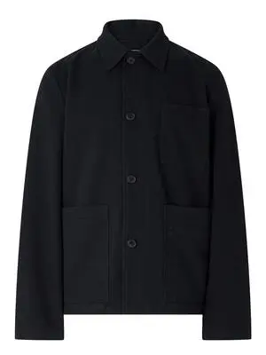 SECOND / LAYER Dubb's Cotton-twill Overshirt - Black