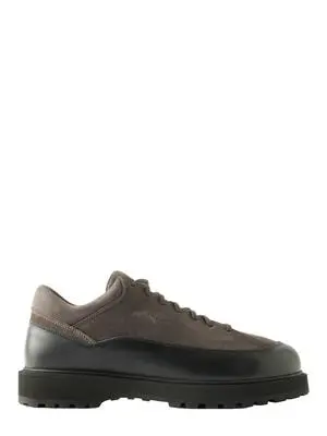 Diemme Cornaro Gala Leather-trimmed Suede Hiking Boots - Gray