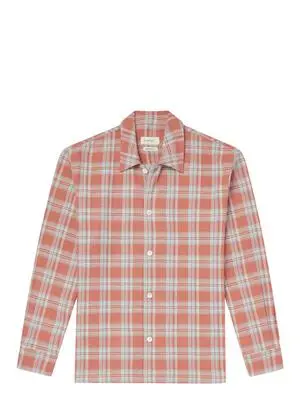 SECOND / LAYER Checked Cotton-flannel Shirt - Red