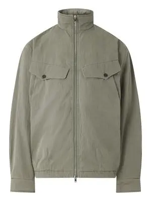 SECOND / LAYER Vet Cotton-blend Ripstop Jacket - Green