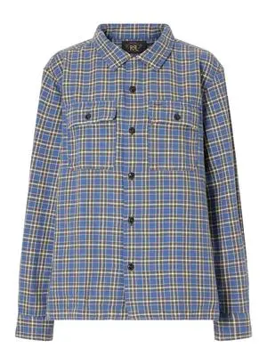 Ralph Lauren Matlock Camp Checked Cotton-twill Shirt - Blue