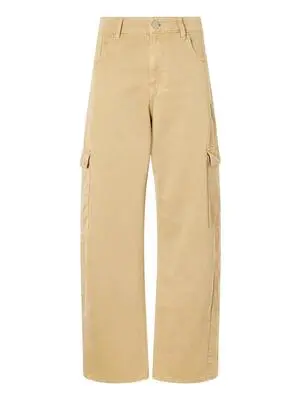 LA LIGNE Cargo Barrel High-waist Wide-leg Jeans - Brown