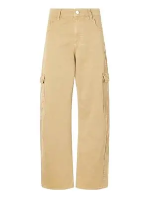 LA LIGNE Cargo Barrel High-waist Wide-leg Jeans - Camel