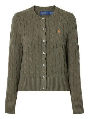 Polo Ralph Lauren Cable-knit Cotton Cardigan - Green