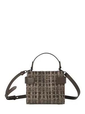 Brunello Cucinelli Tweed Essence Cross-body Bag - Brown