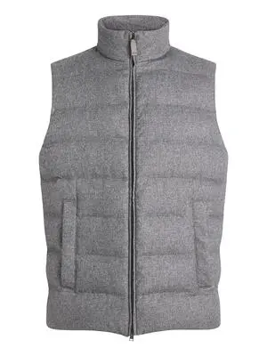 HERNO Silk-cashmere Down Quilted Gilet